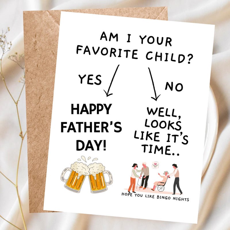 Funny Fathers Day Card - Etsy
