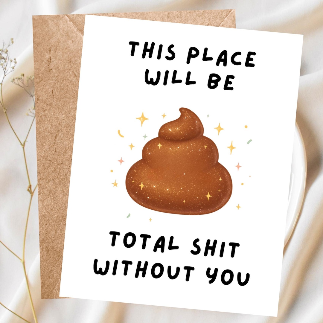 Humorous Goodbye Card, Funny Leaving Job Card, Moving Away Card, Well ...