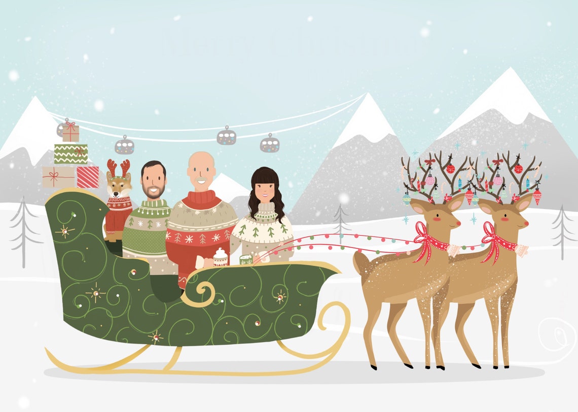 Custom Christmas Cards Family Christmas Cards Personalized - Etsy