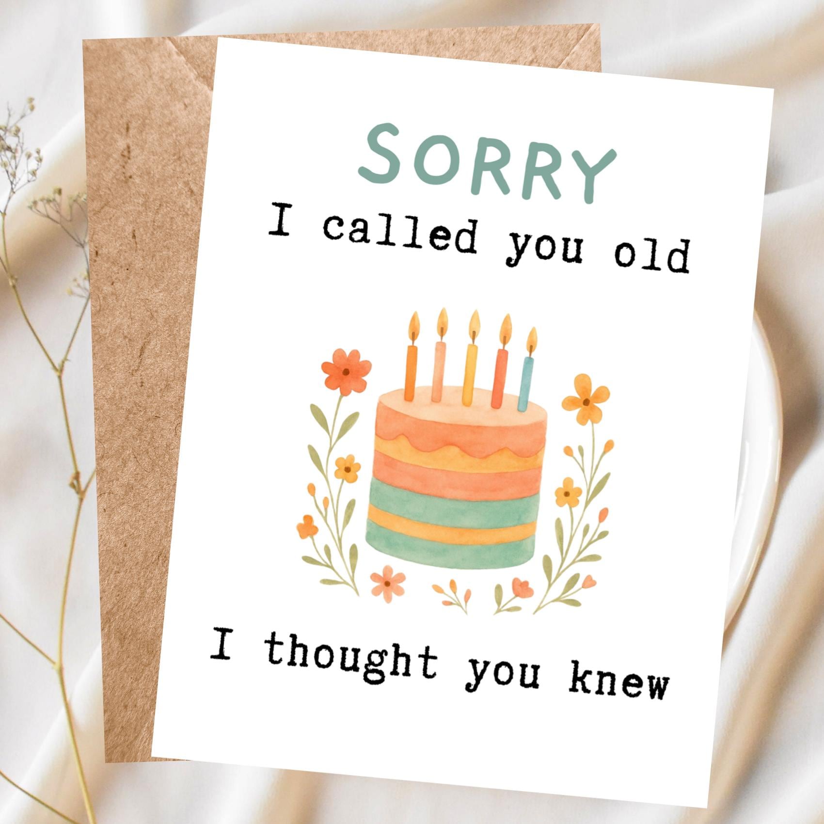 Funny Birthday Card for Friend, Rude Birthday Card for Him or Her ...
