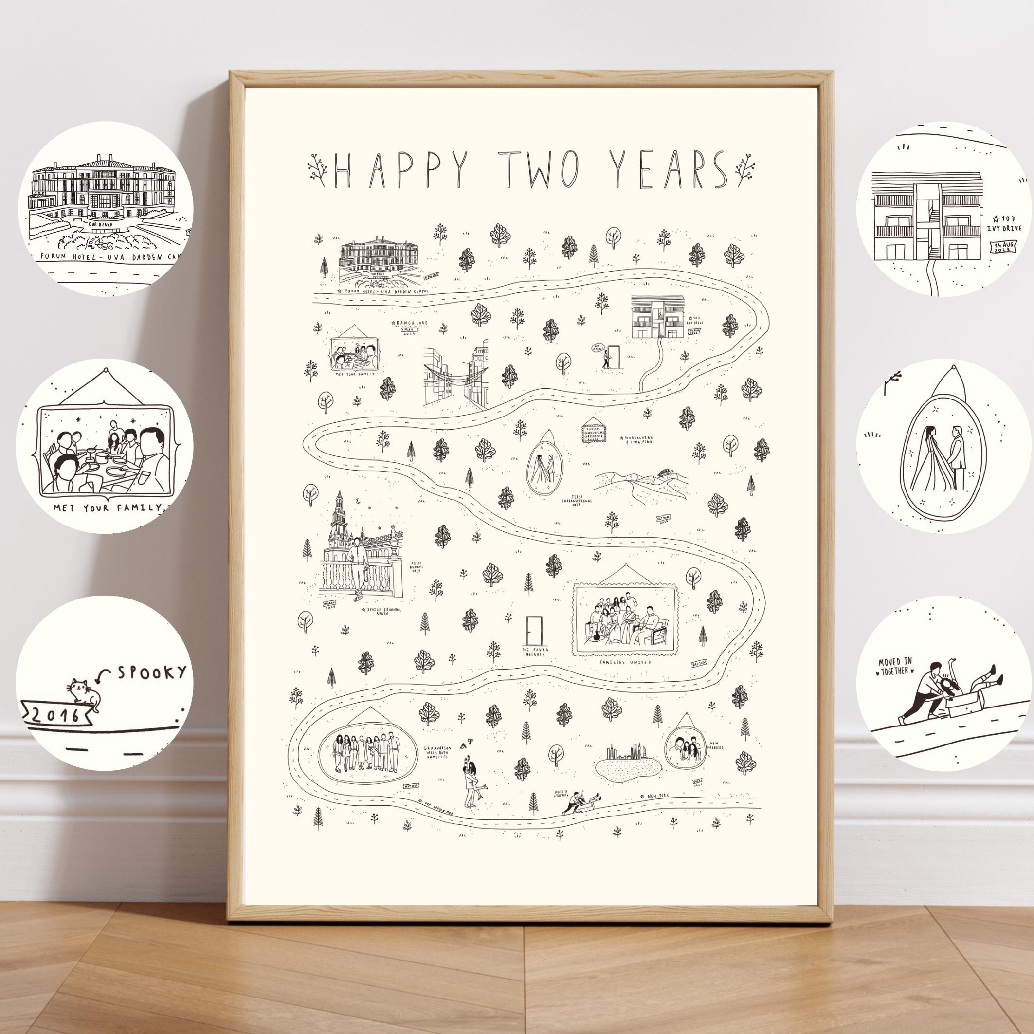 Relationship Map, Story of Us Map, Love Map, Custom Map Our Story Map ...