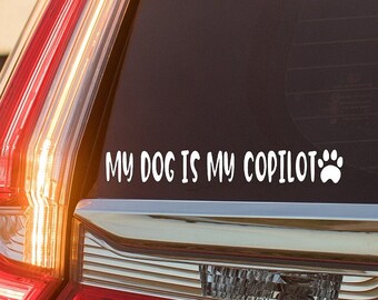 Dog is My Copilot Sticker - Etsy