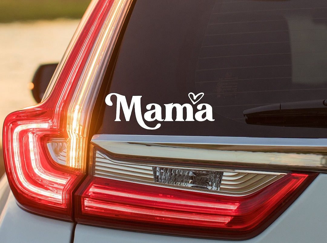 Mama With Heart Vinyl Decal | Mama Car Decal | Mama Decal | Mama Life ...