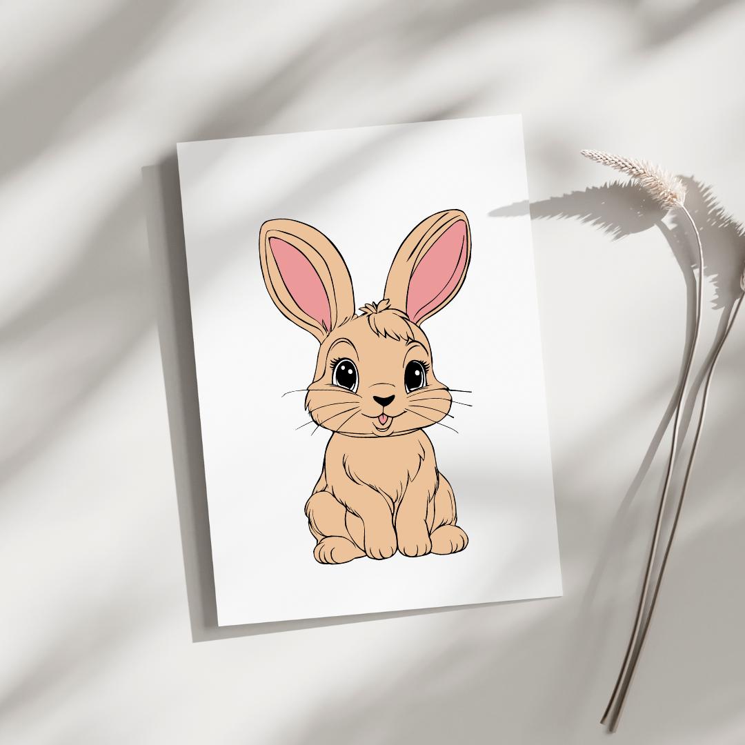 Easter Bunny Plotter File – Cute Bunny SVG for Easter, DIY Crafts With ...