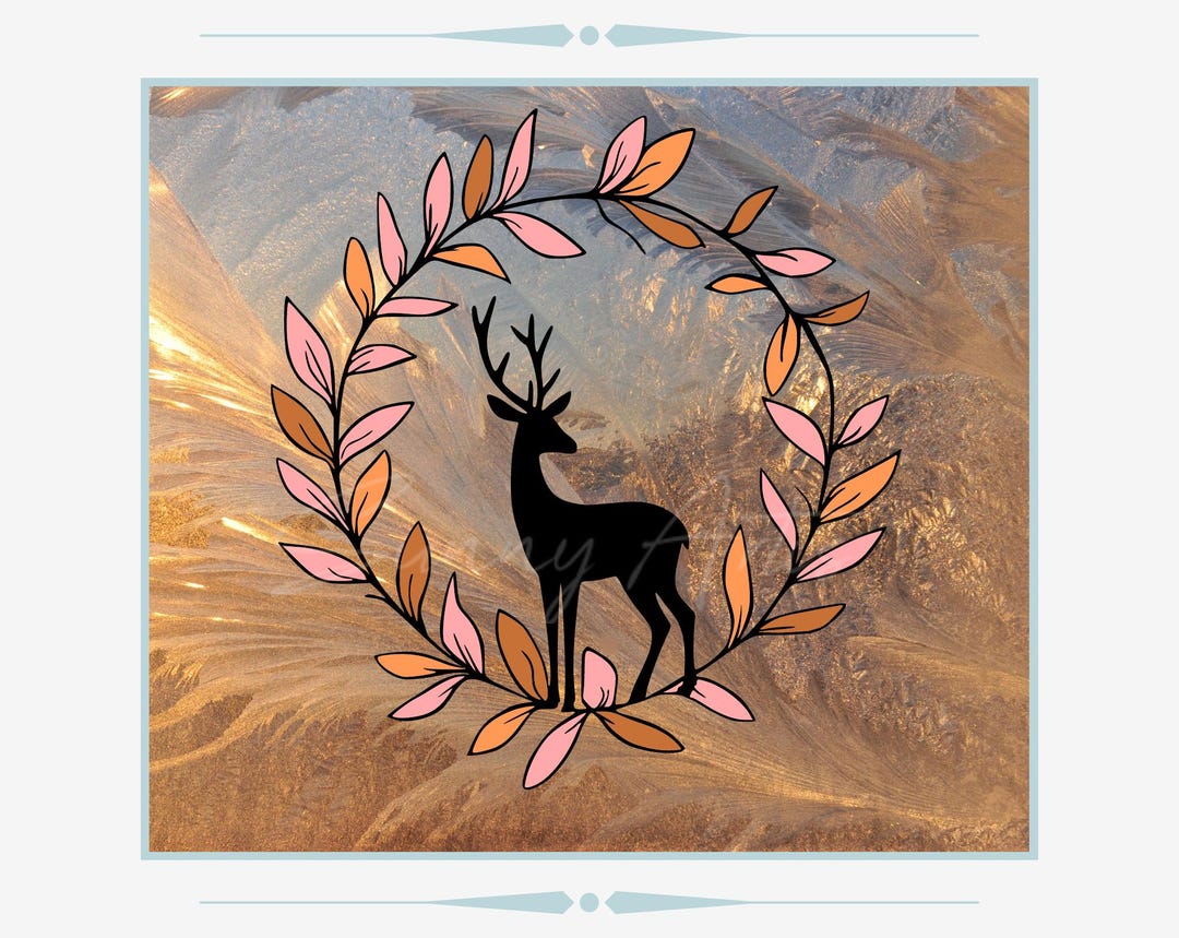 Graceful Deer Plotter File – Autumn & Winter DIY Motif | SVG, Dxf, PNG ...
