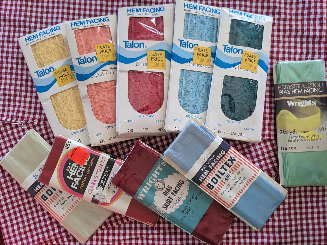 Vintage Hem Facing - Original Packaging - Great for Vintage Dressmaking ...