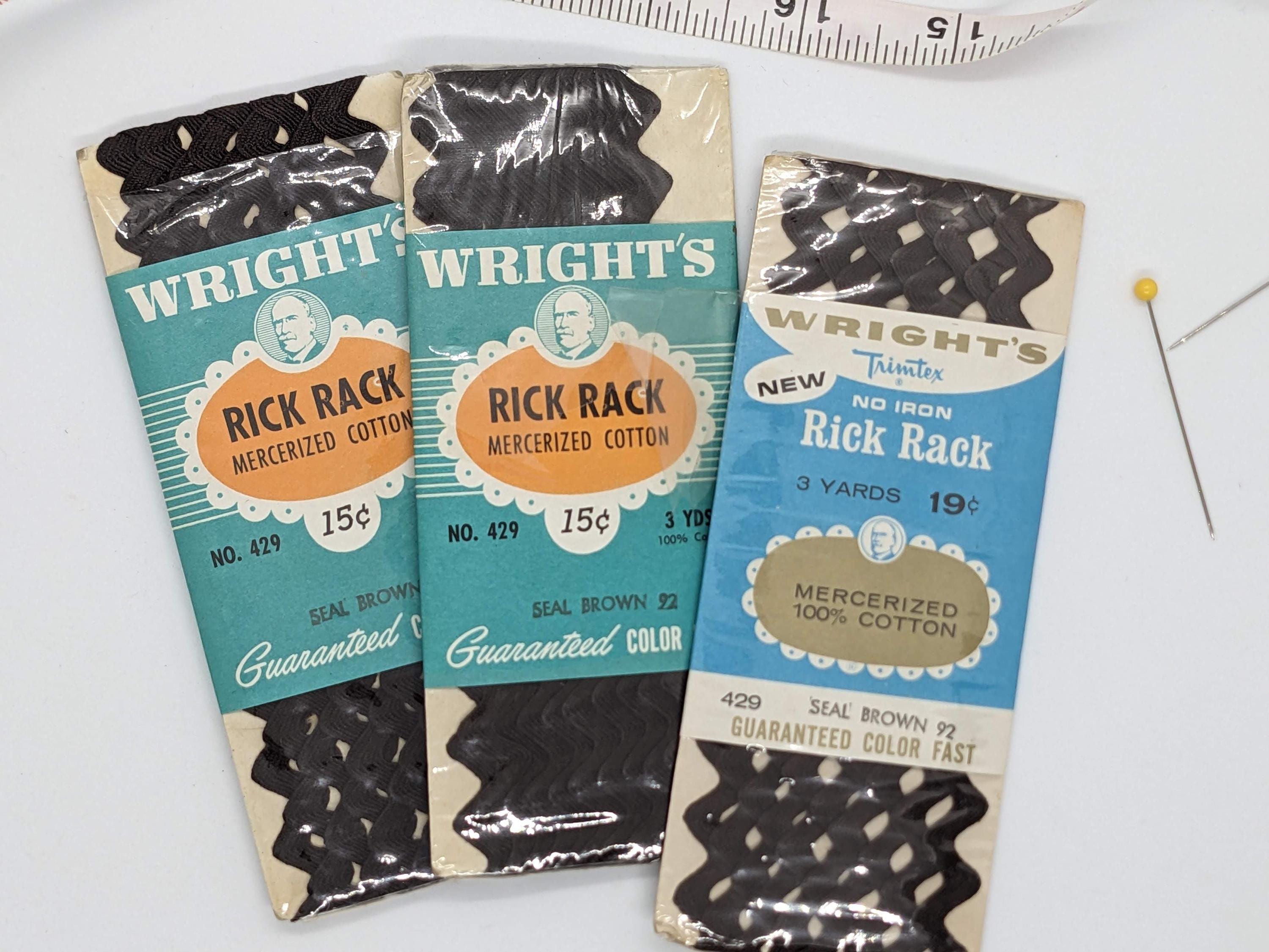 Brown Vintage Medium Rick Rack - Original Packaging - Various Brown ...