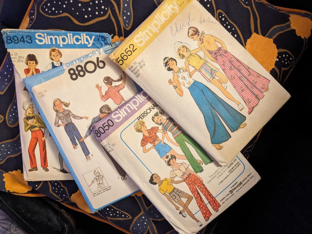 Simplicity Girls Sewing Patterns - True Vintage - Take Your Pick! - Etsy