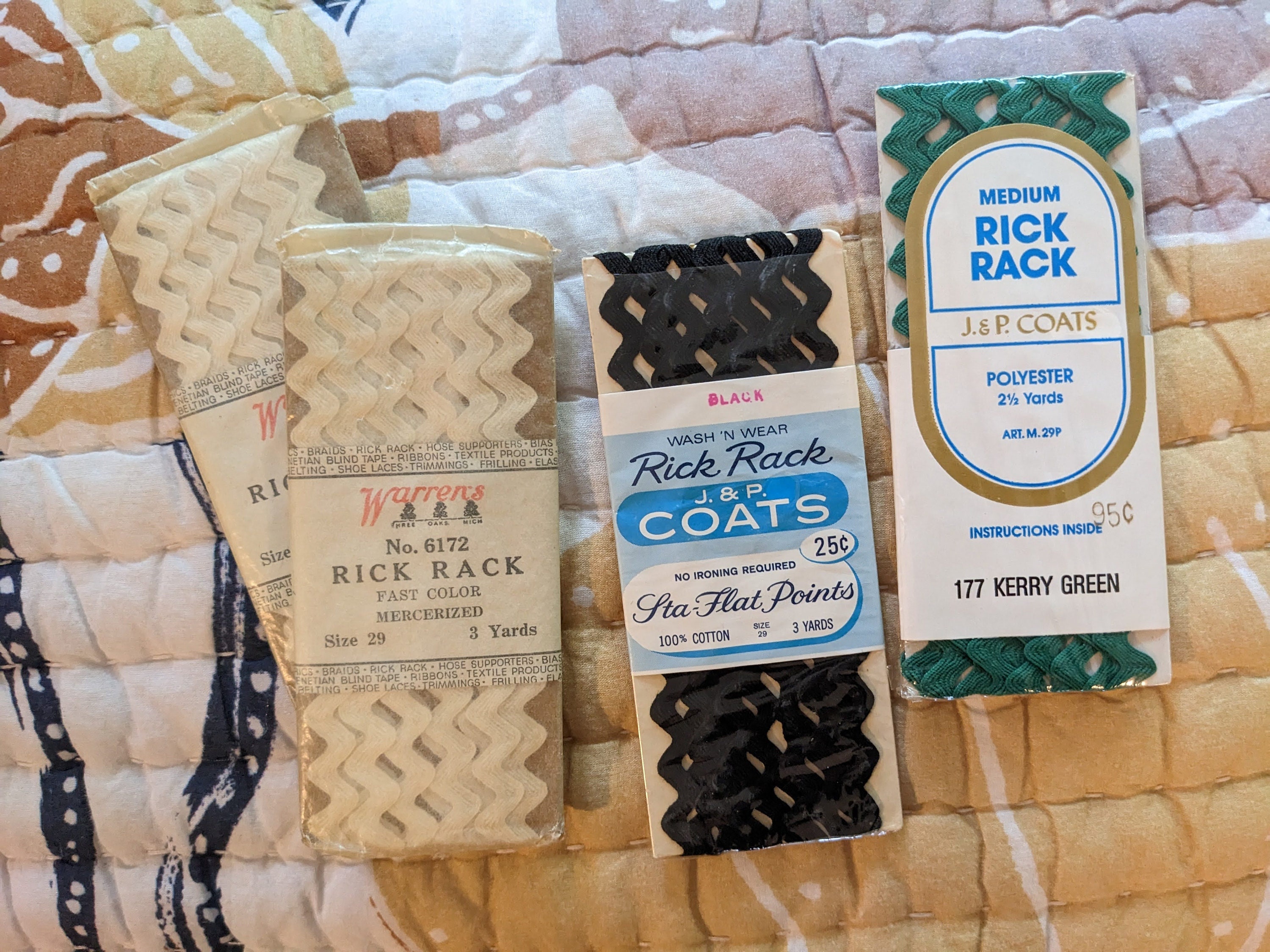 Vintage Medium Rick Rack Original Packaging Various Colors/brands to ...