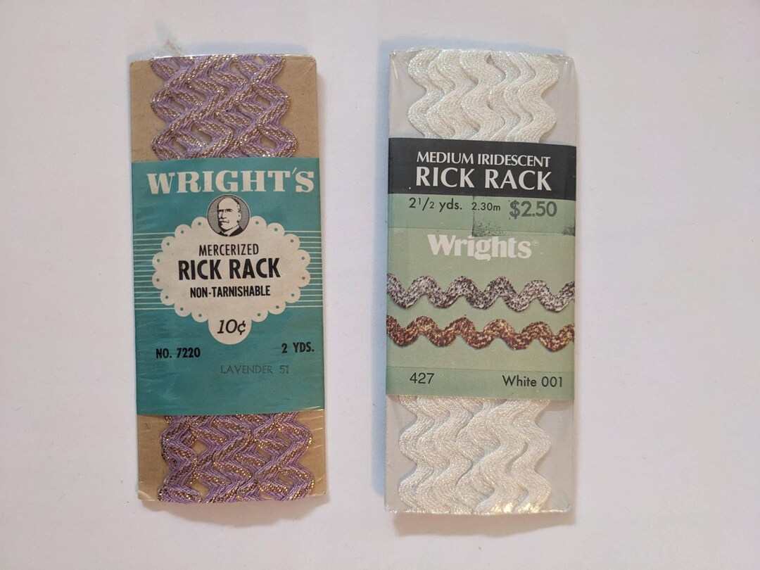 Vintage Metallic Rick Rack Original Packaging Various Colors to Choose ...