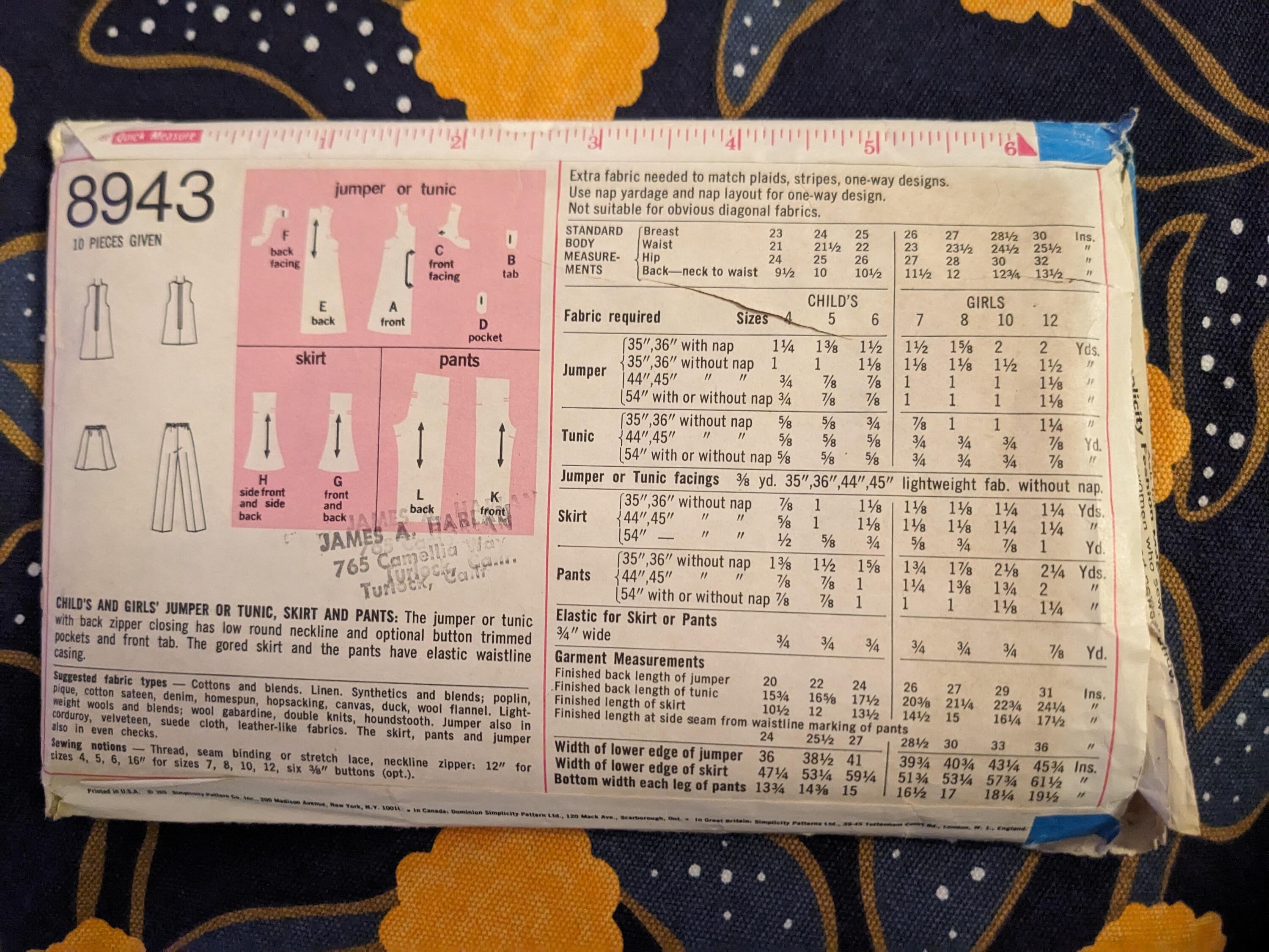 Simplicity Girls Sewing Patterns - True Vintage - Take Your Pick! - Etsy
