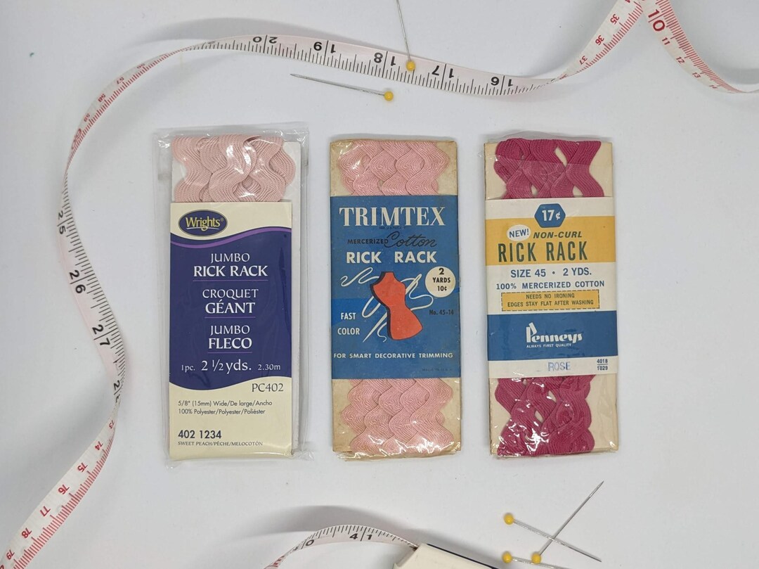 Vintage Jumbo Rick Rack - Original Packaging - Various Colors to Choose ...