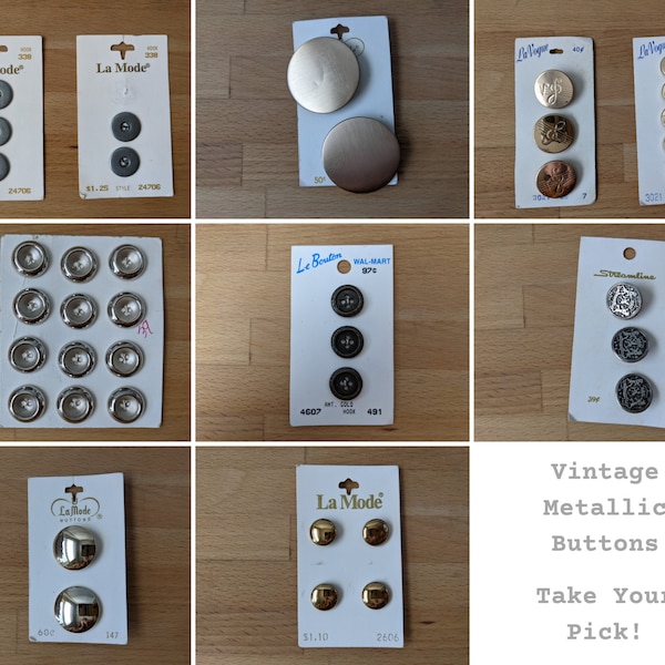 Metal Buttons - Etsy