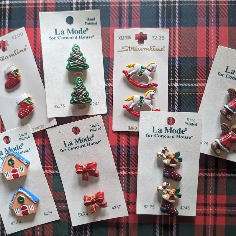 Christmas Buttons - Etsy