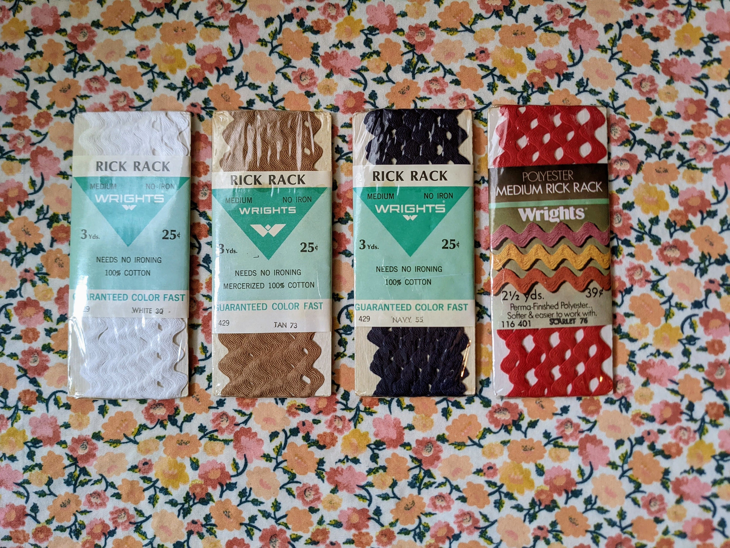 Vintage Medium Rick Rack Original Packaging Various Colors/brands to ...