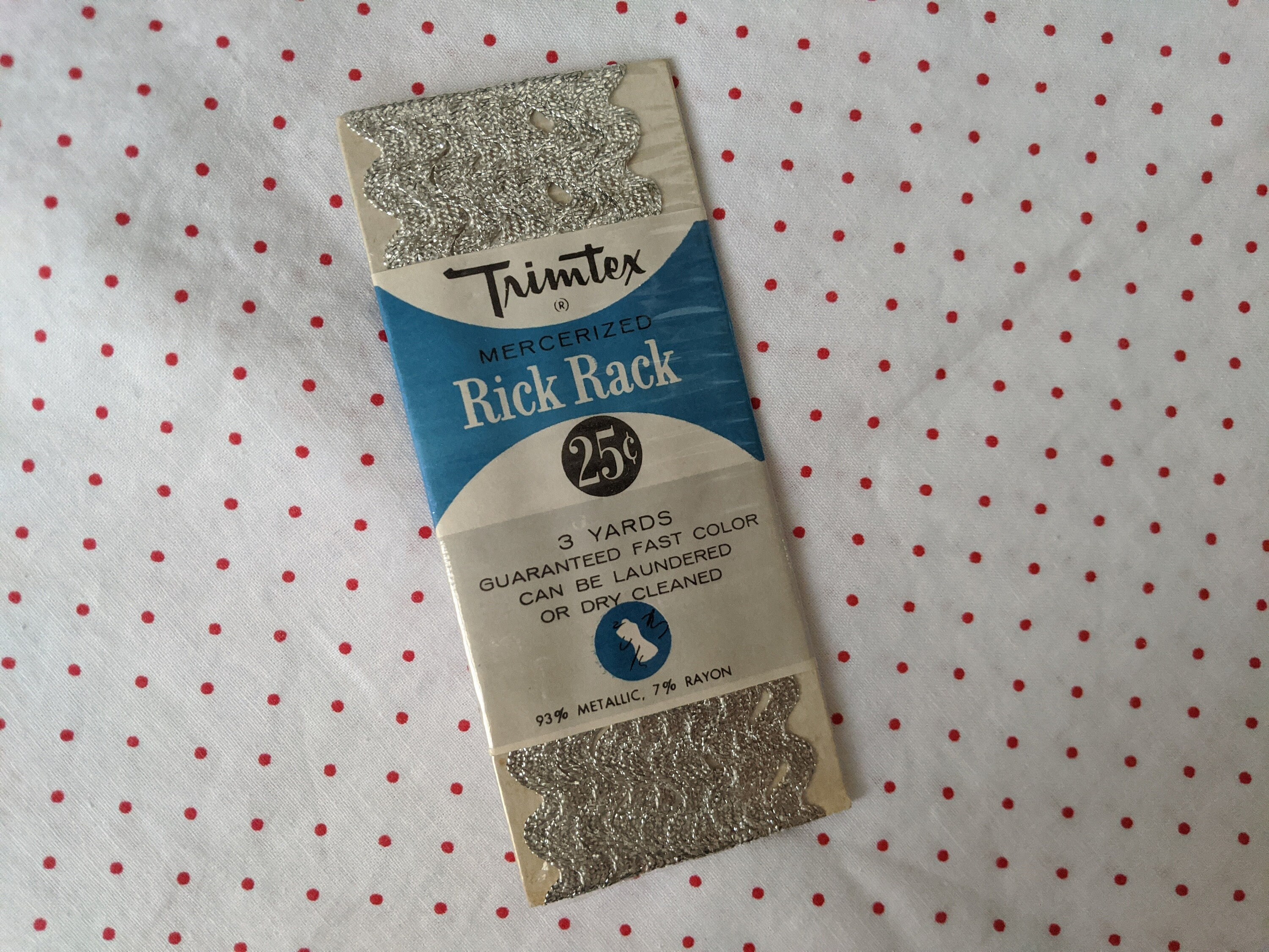 Vintage Metallic Rick Rack Original Packaging Various Colors to Choose ...