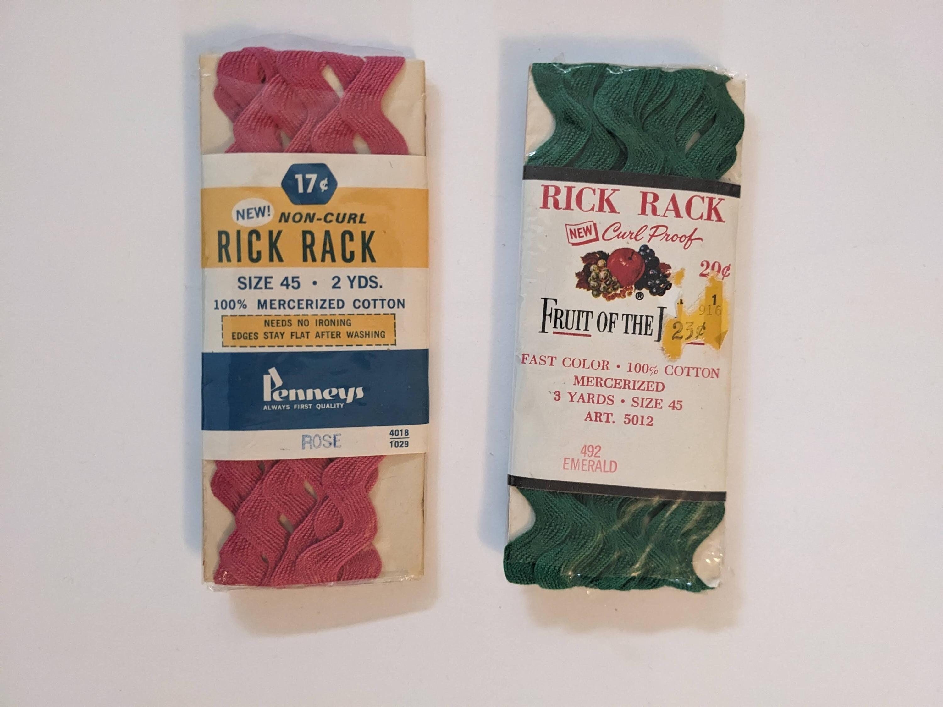 Vintage Jumbo Rick Rack Original Packaging Various Colors to Choose ...