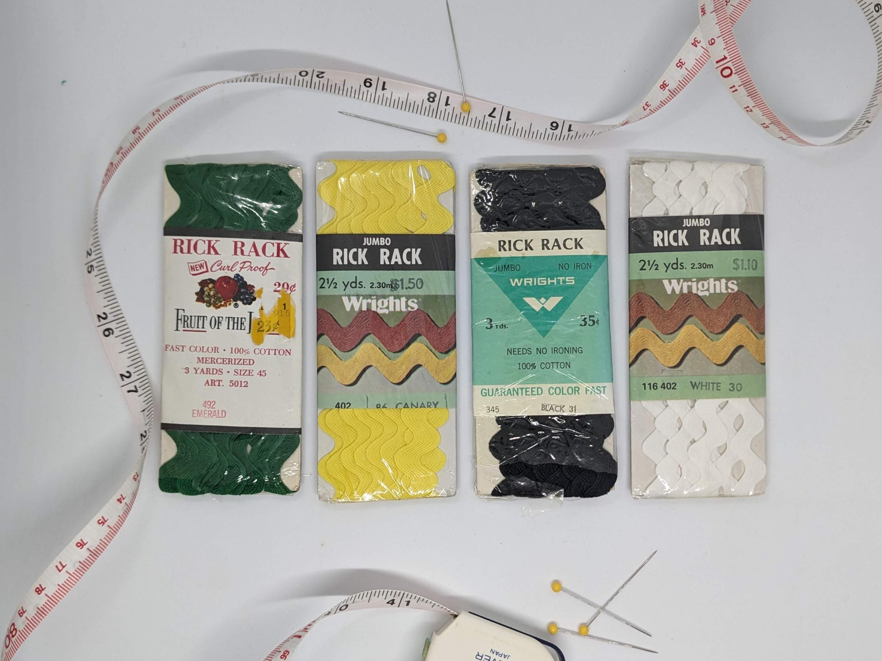 Vintage Jumbo Rick Rack - Original Packaging - Various Colors to Choose ...