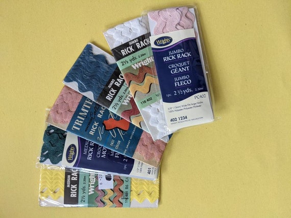 Vintage Jumbo Rick Rack Original Packaging various colors | Etsy