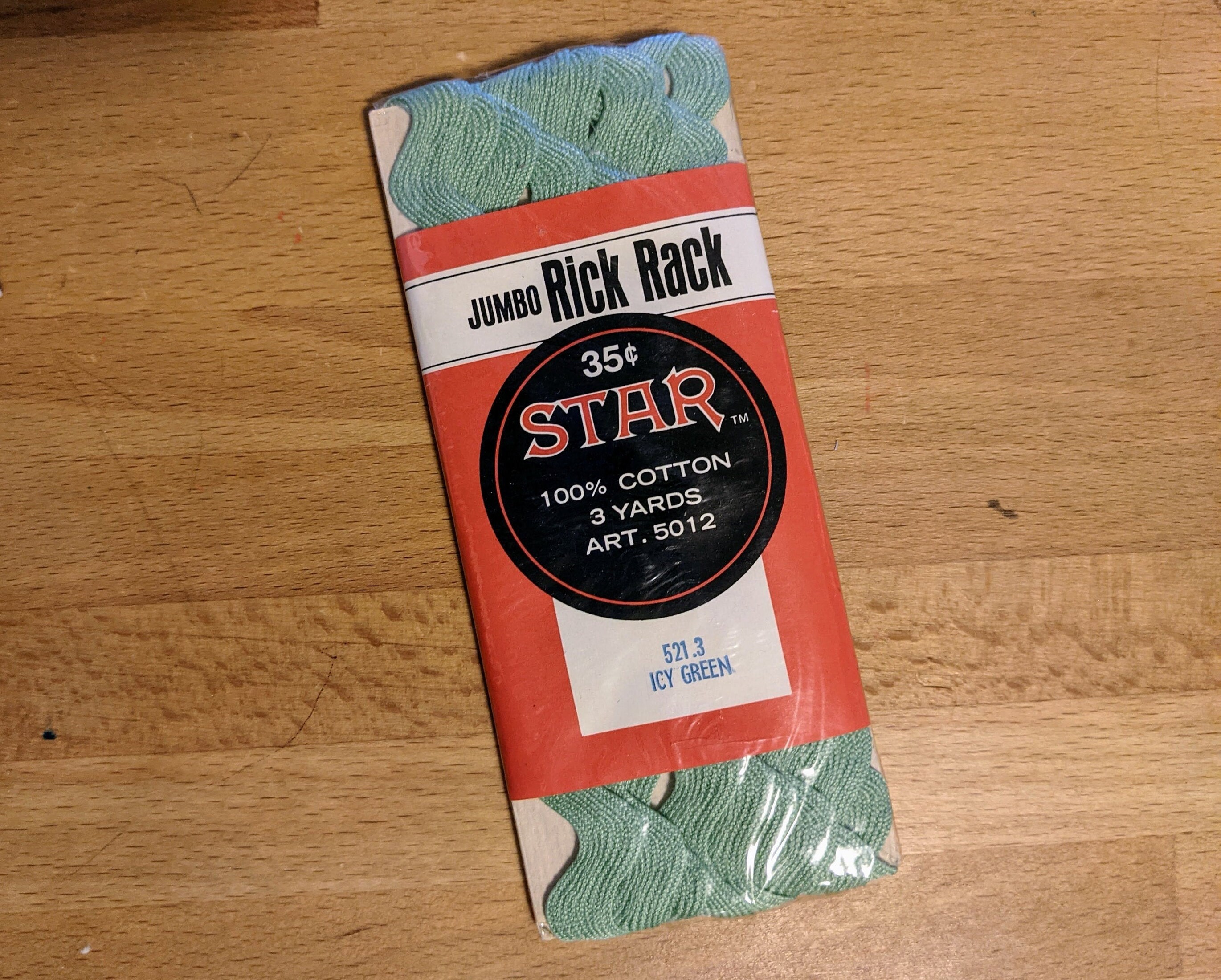 Vintage Jumbo Rick Rack Original Packaging Various Colors to Choose ...