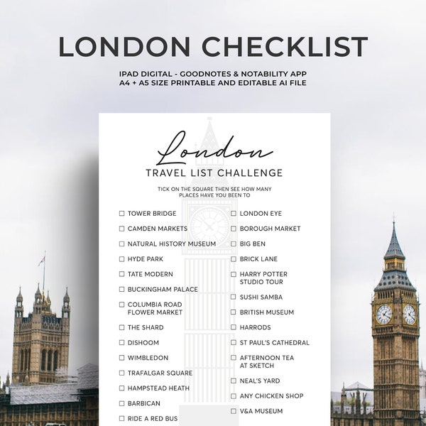 London Travel - Etsy