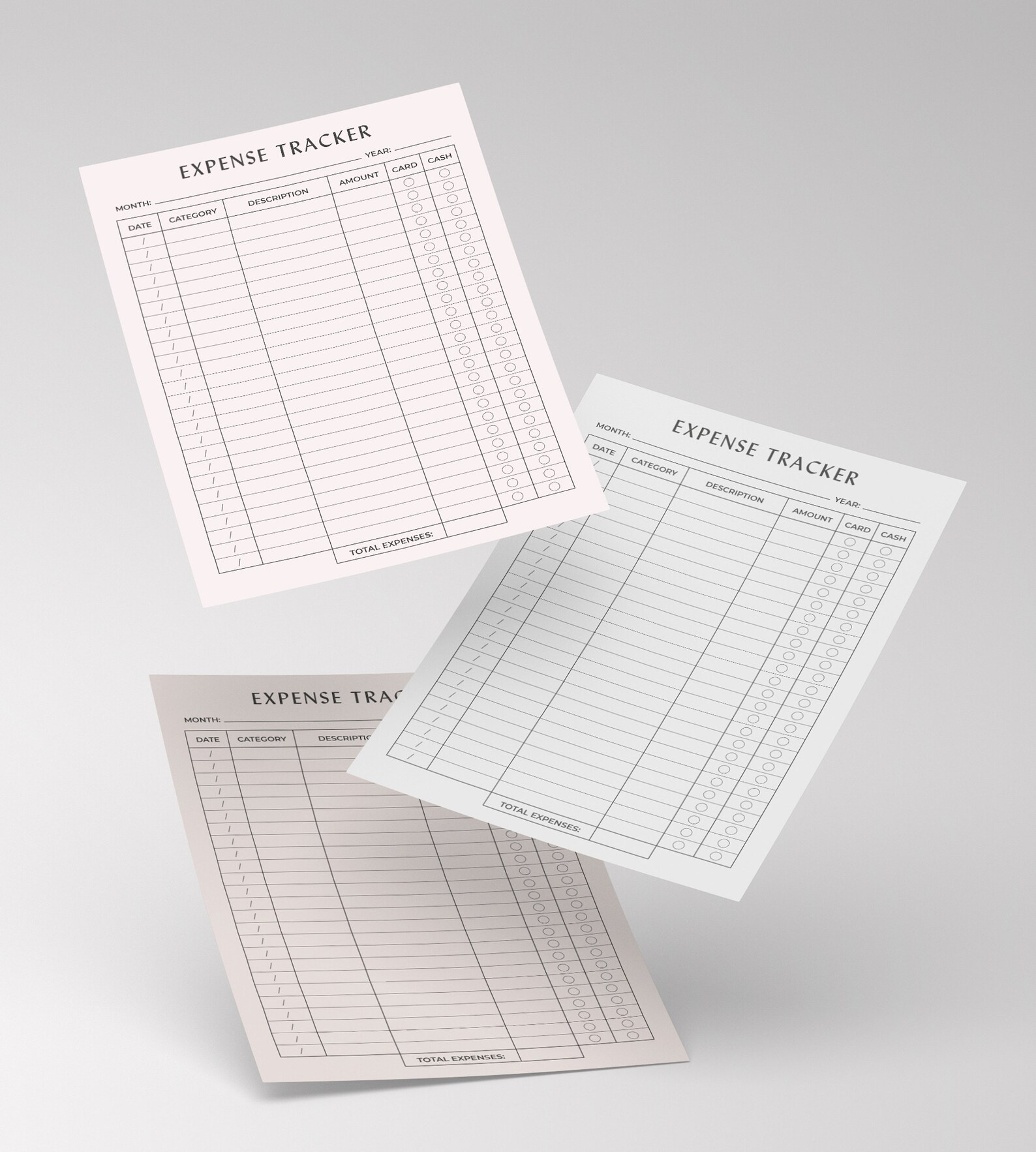 Expense Tracker, Business Expense Log Printable, Spending Tracker ...