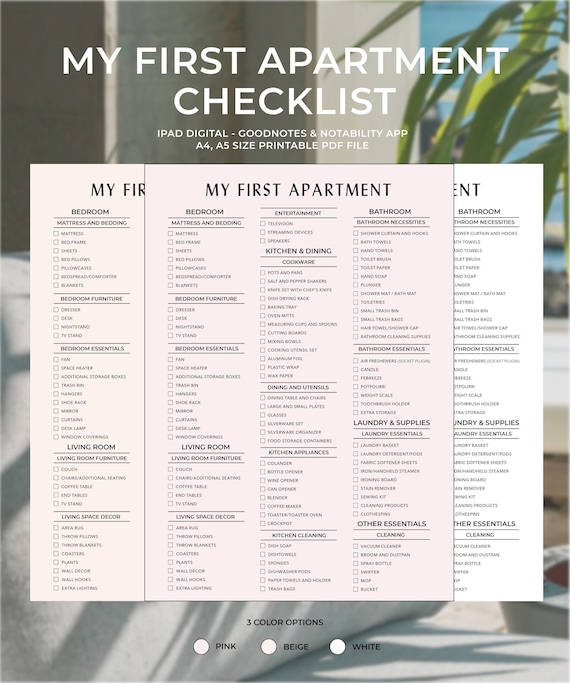 Showing Picture Essentials Checklist Home Viewings: Essential