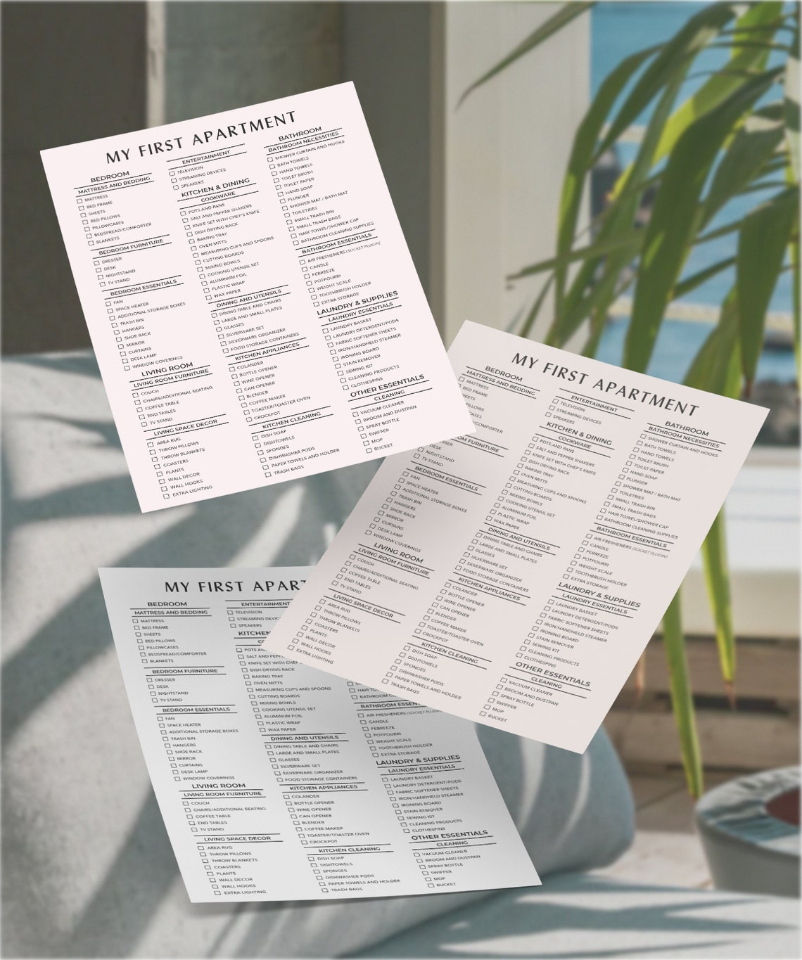 New Home Essentials Checklist, New Home Checklist Printable,first Home ...