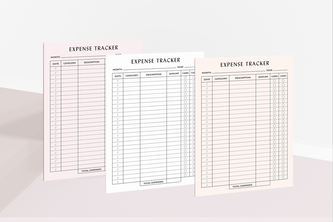 Expense Tracker, Business Expense Log Printable, Spending Tracker ...