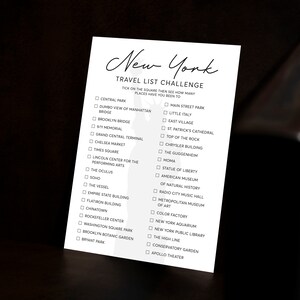 New York Travel Checklist & Travel List, Printable, New York Vacation ...
