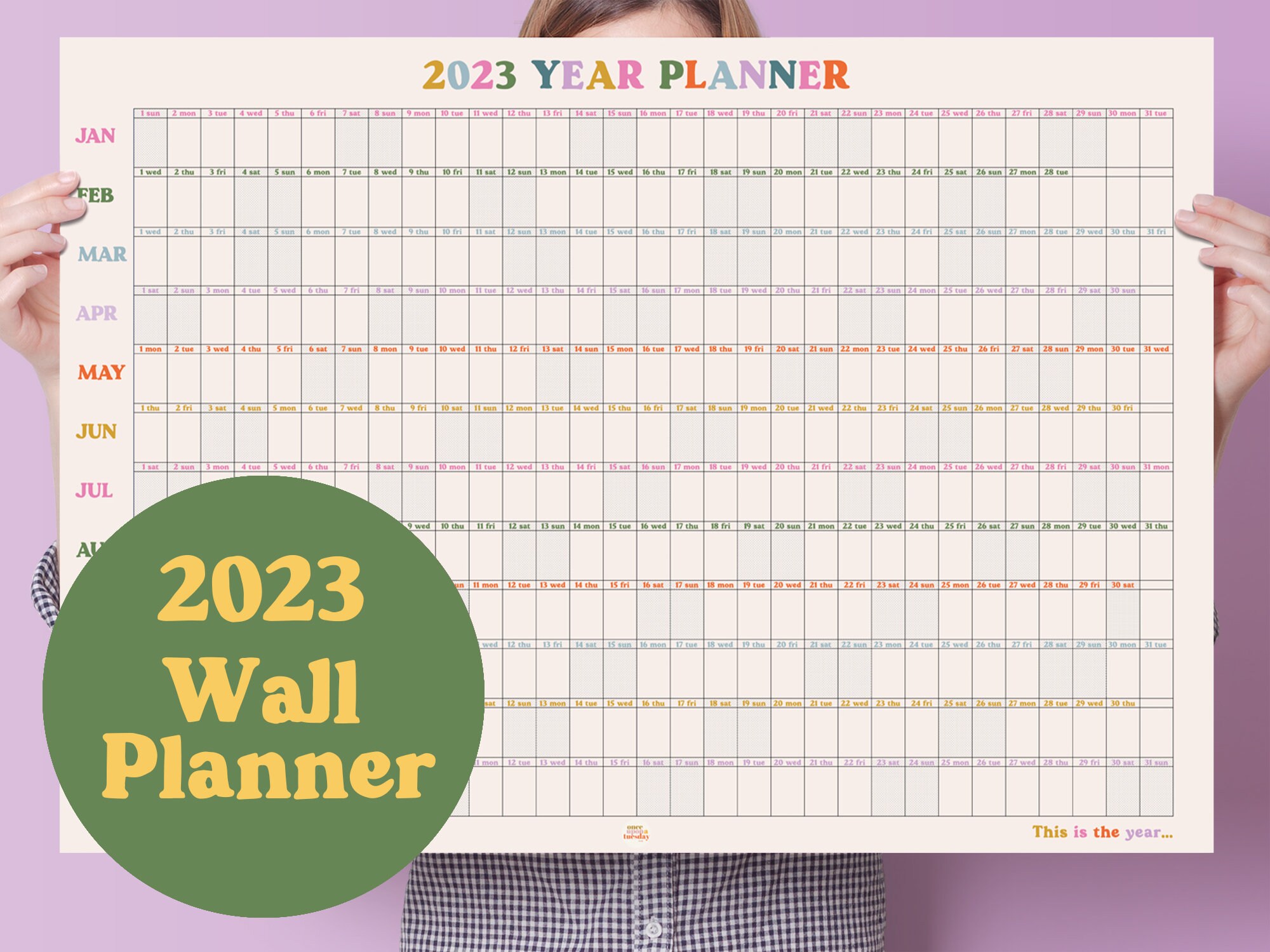 Year Block Planner - Etsy