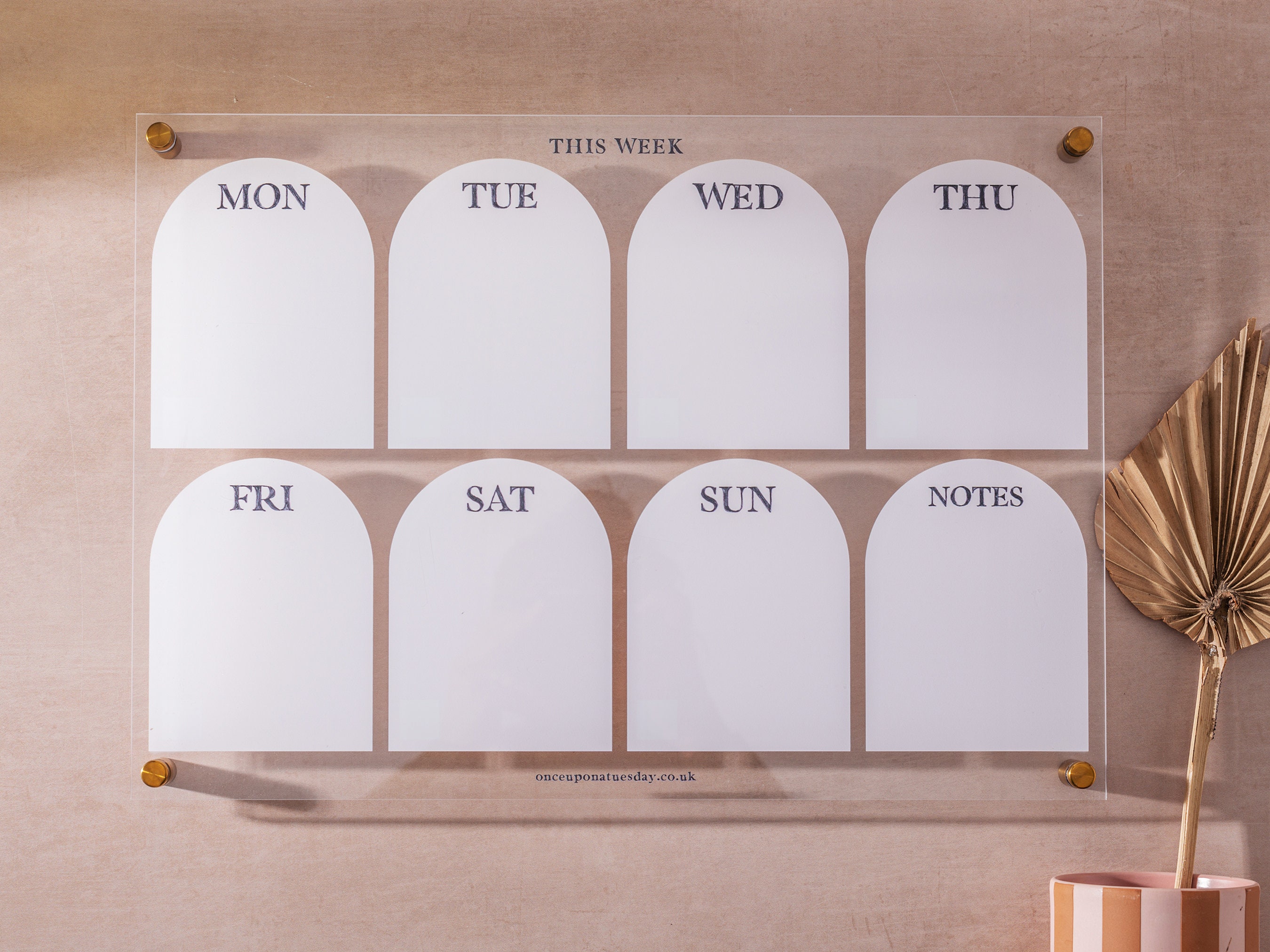 A3 Wipeable Weekly Planner Recycled Acrylic Wall Mounted - Etsy