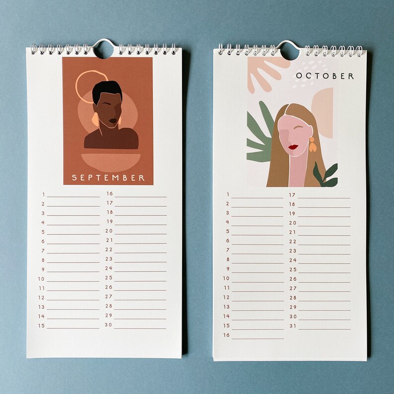 Beautiful Women Calendar Perpetual Birthday Calendar Women - Etsy Denmark