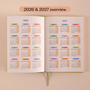 2026 Diary | A5 Weekly Planner | Hardback Organiser | Colourful Desk ...