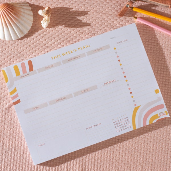 Weekly Planner Pad - Etsy