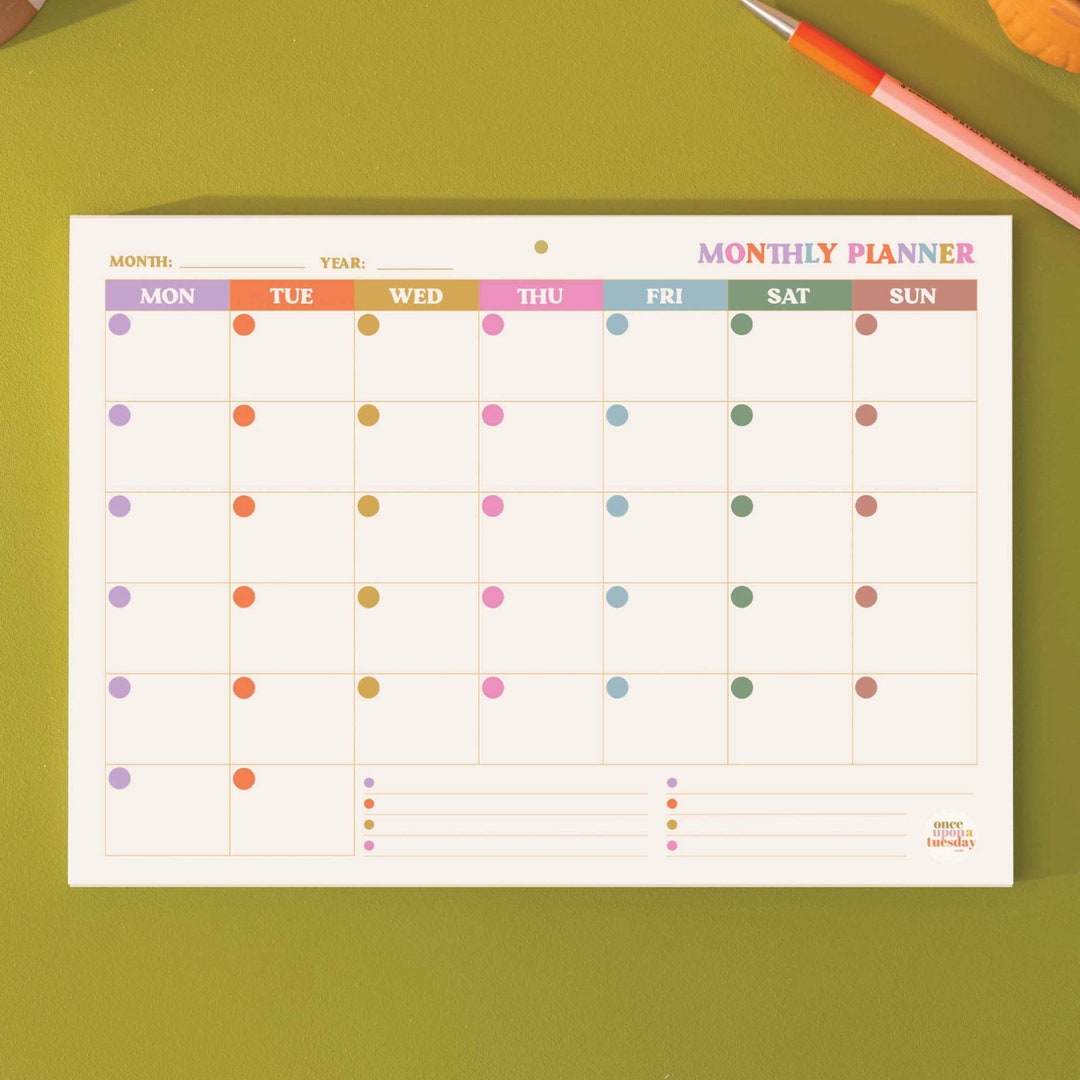 A4 Monthly Planner Pad You Got This WFH Desk Planner Monthly Notepad ...