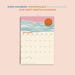 2025 Year Calendar Coastal Ocean Planner Tidal Waves Minimalist Art ...