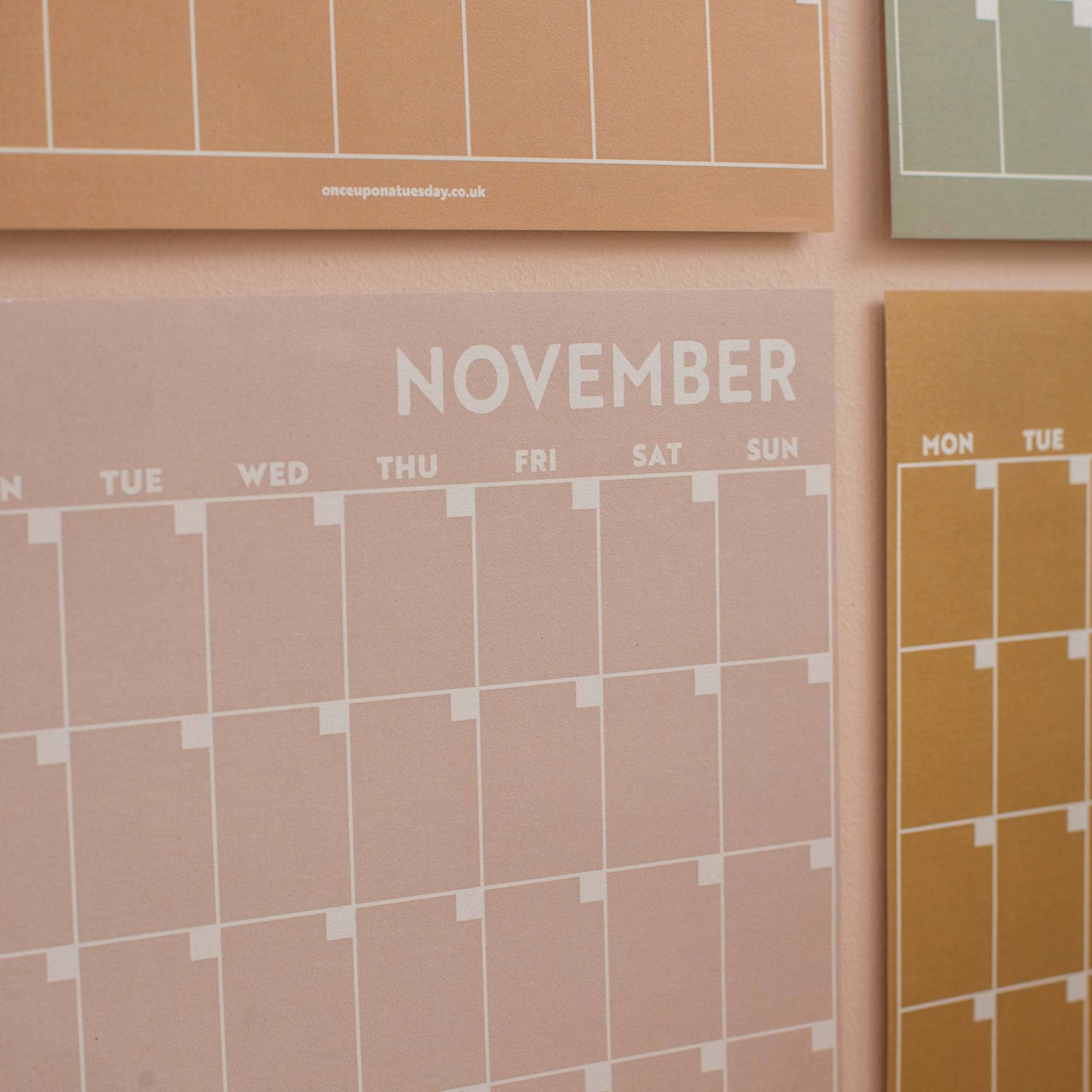 Compact Monthly Wall Planner A4 Wall Planner Individual Pages | Undated ...