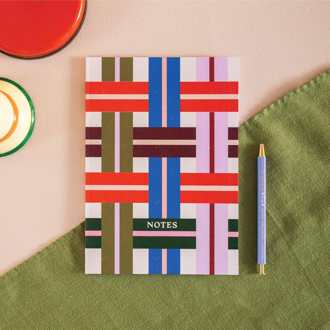 A5 Lined Notebook | Playful Patterns Design | Stylish & Compact | Ruled ...