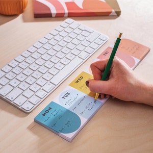 Weekly Keyboard Planner Pad Desk Planner | Weekly Notepad | to Do List ...