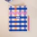 A5 Lined Notebook Checkered | Ruled Journal | Recycled Paper | Daily ...