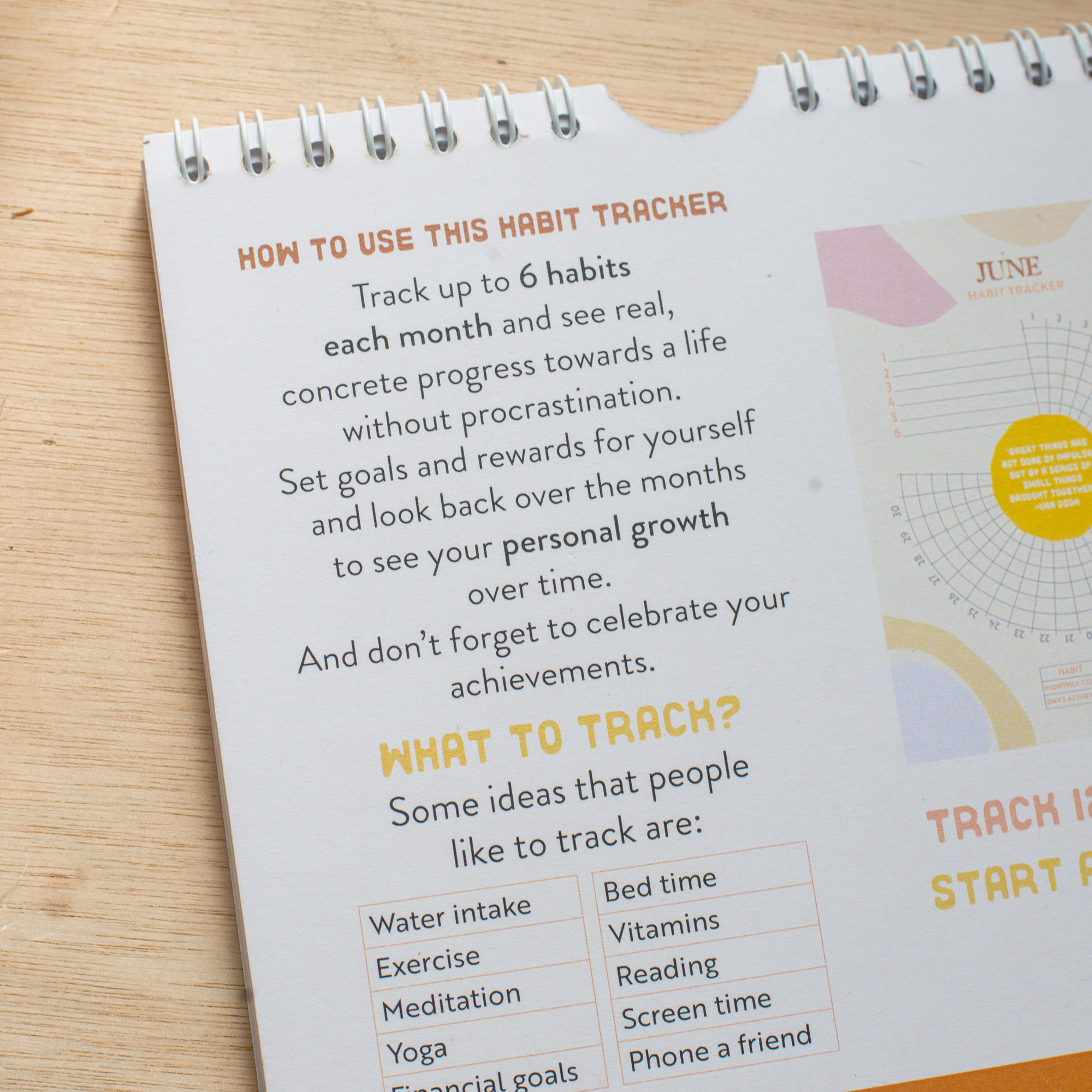Daily Habit Tracker Monthly Calendar | 12 Month Goal Planner | Habit ...