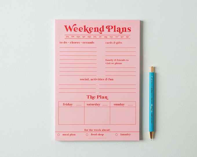 The Great Big Weekend to Do List | WFH Planner | to Do List | Family ...