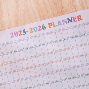 2025-2026 Wall Planner This is the Year | Academic Year Planner ...