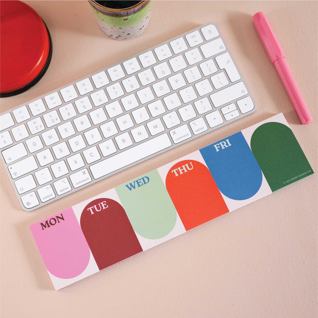 Weekly Keyboard Planner Pad Desk Planner | Weekly Notepad | to Do List ...