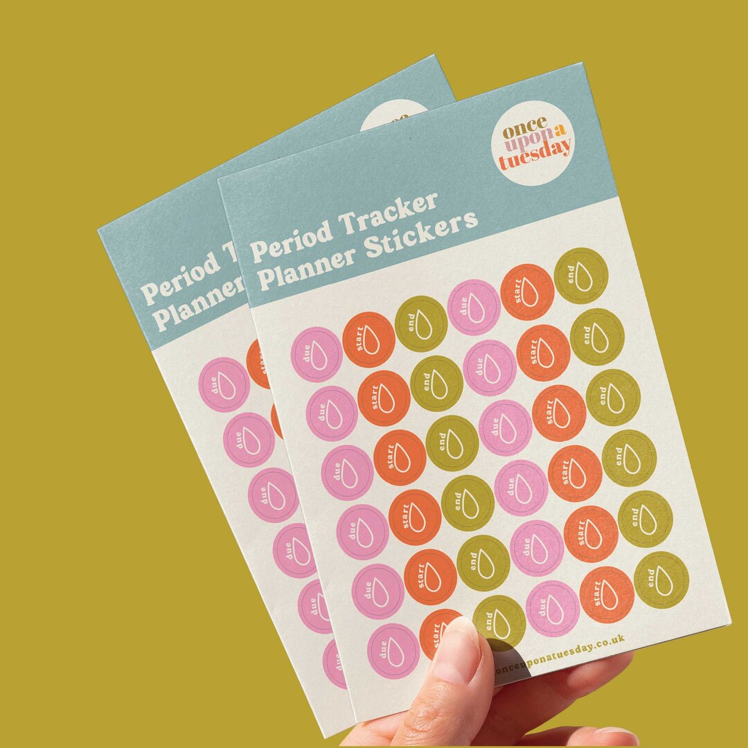 Period Tracker Stickers 24 Months | Journal Stickers | Menstrual Cycle ...