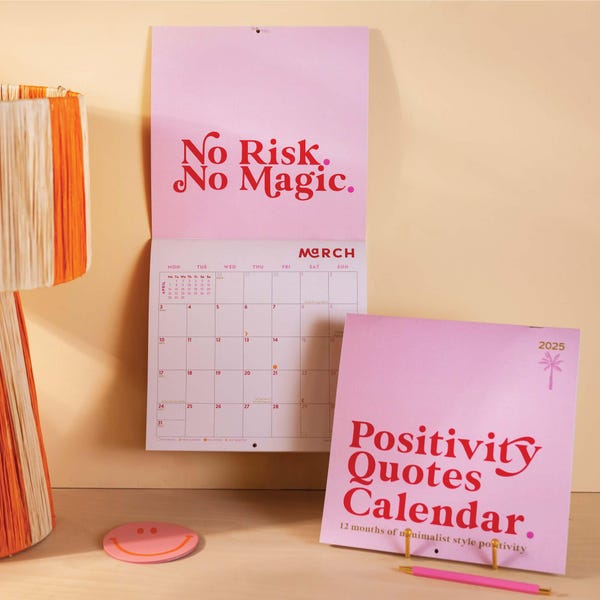 Positive Quotes 2025 Calendar - Etsy