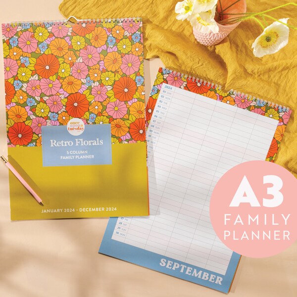 Retro Calendar - Etsy