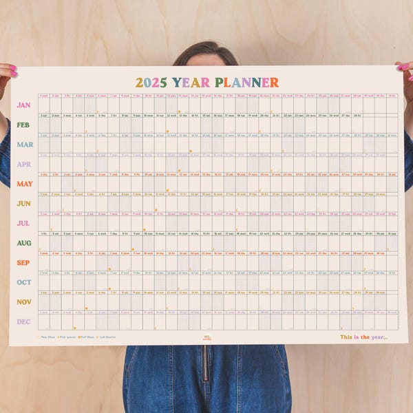 Extra Large 2025 Wall Calendar - Etsy