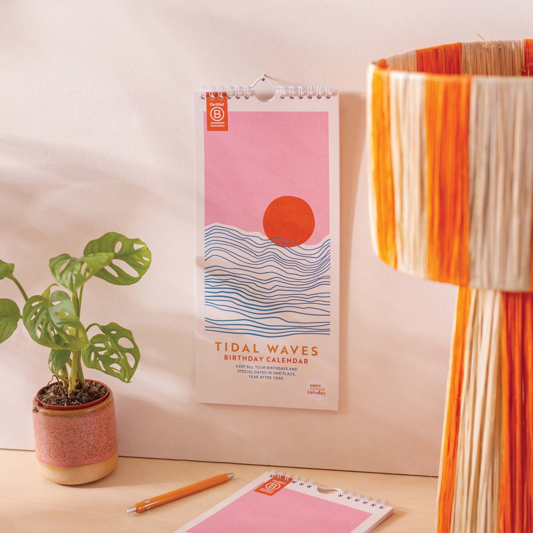 Tidal Waves Birthday & Celebration Calendar | Perpetual Calendar ...